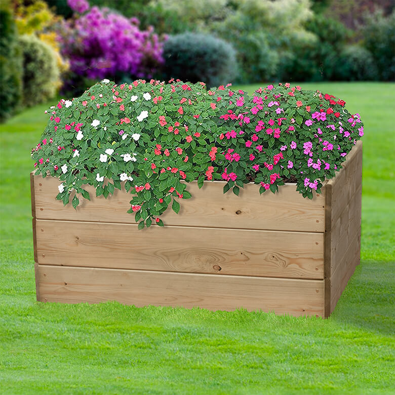 Rectangular Raised Bed 60 x 90cm - 3 Tier | Coopers Of Stortford