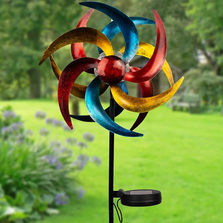 Solar Colourful Windmill | Coopers Of Stortford