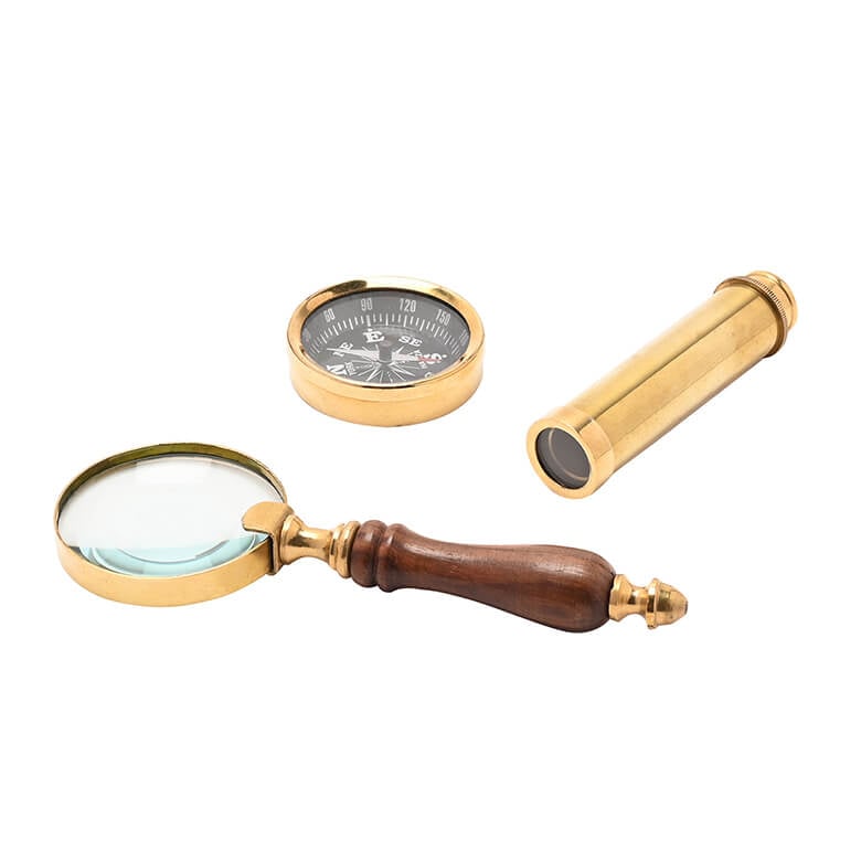 Magnifying Glass And Compass