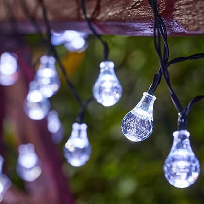 Solar String Lights | Solar Garden Lights | Garden & Outdoors | Coopers ...